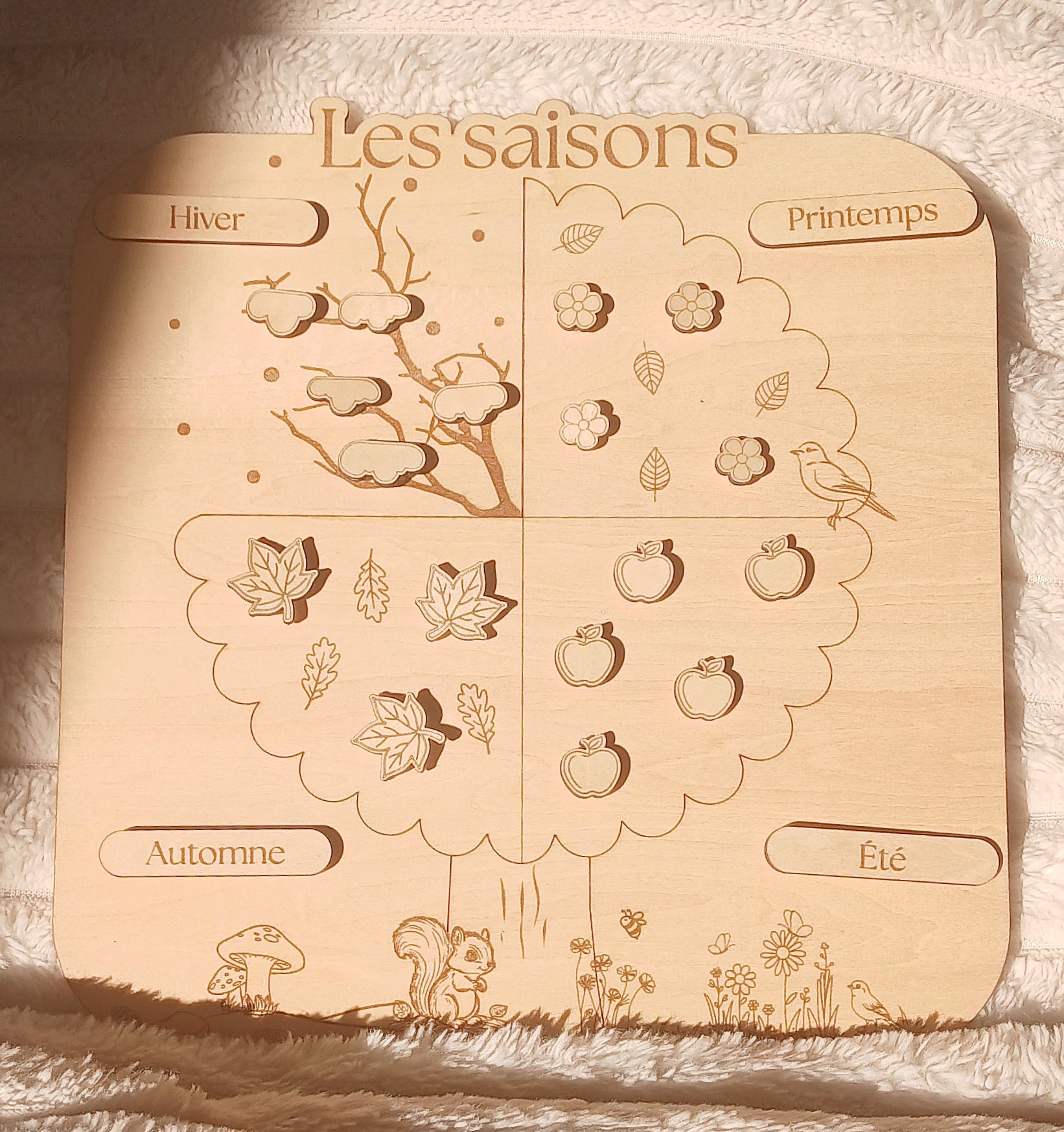 Tableau éducatif | Les saisons – Playwood&Cie